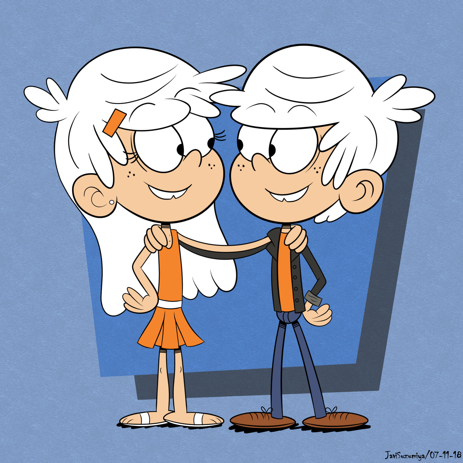 [commission] Lincoln And Linka 13 Years Old By Javisuzumiya On Deviantart