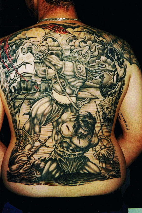 Wikinger Tattoo Ruecken by Ralf-Amun on DeviantArt