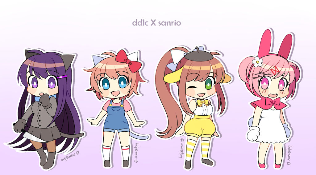 ddlc X Sanrio by LadyBeemer on DeviantArt