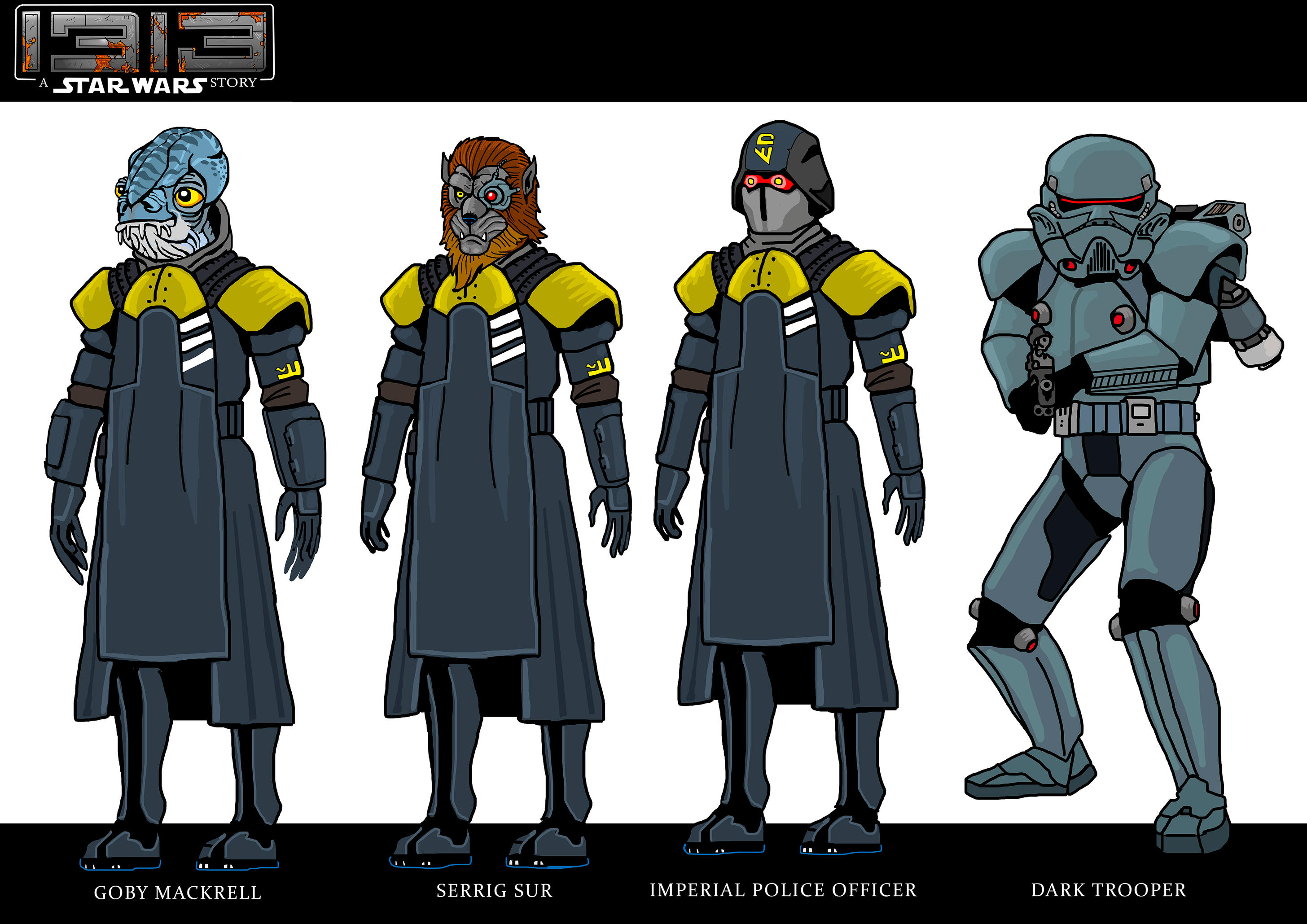 Concept art of 1313: A Star Wars Story. The Imperial law enforcement of ...