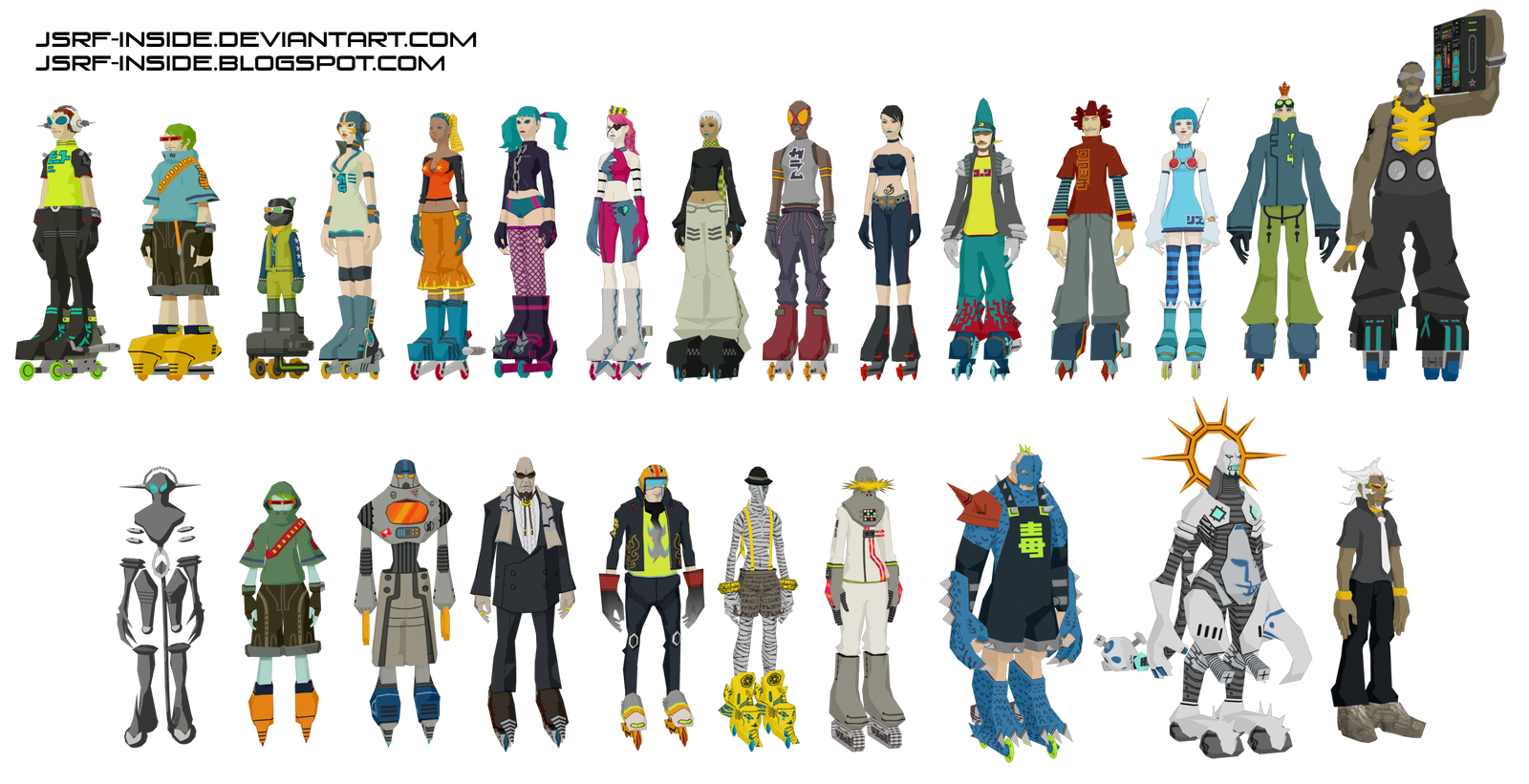 JSRF Characters by jsrf-inside on DeviantArt
