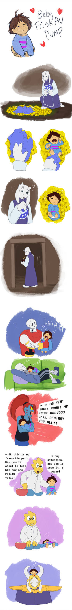 Undertale - Baby Frisk sketchdump by TC-96 on DeviantArt