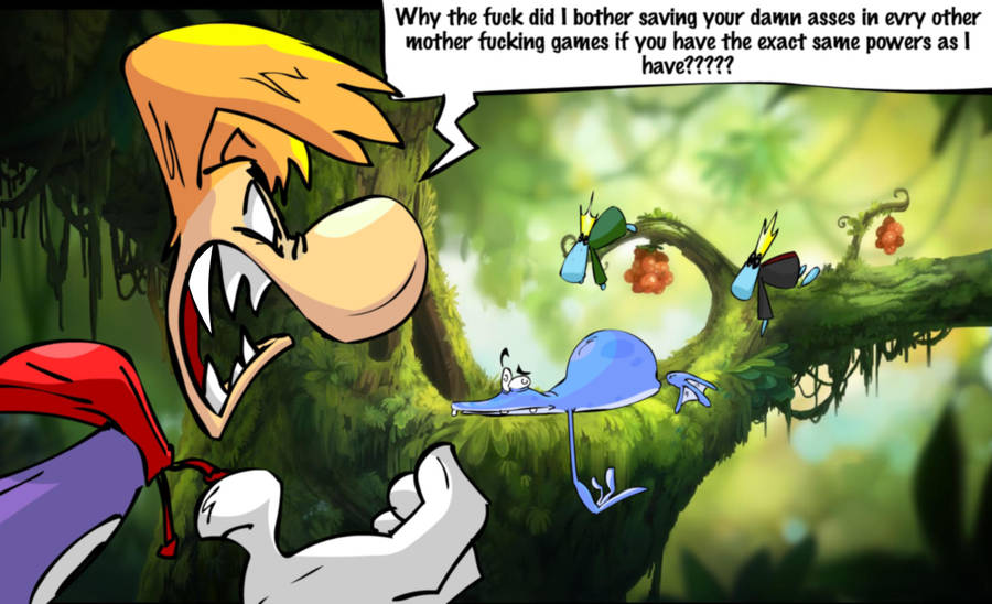 my biggest problem with rayman origins by miguy99 on DeviantArt