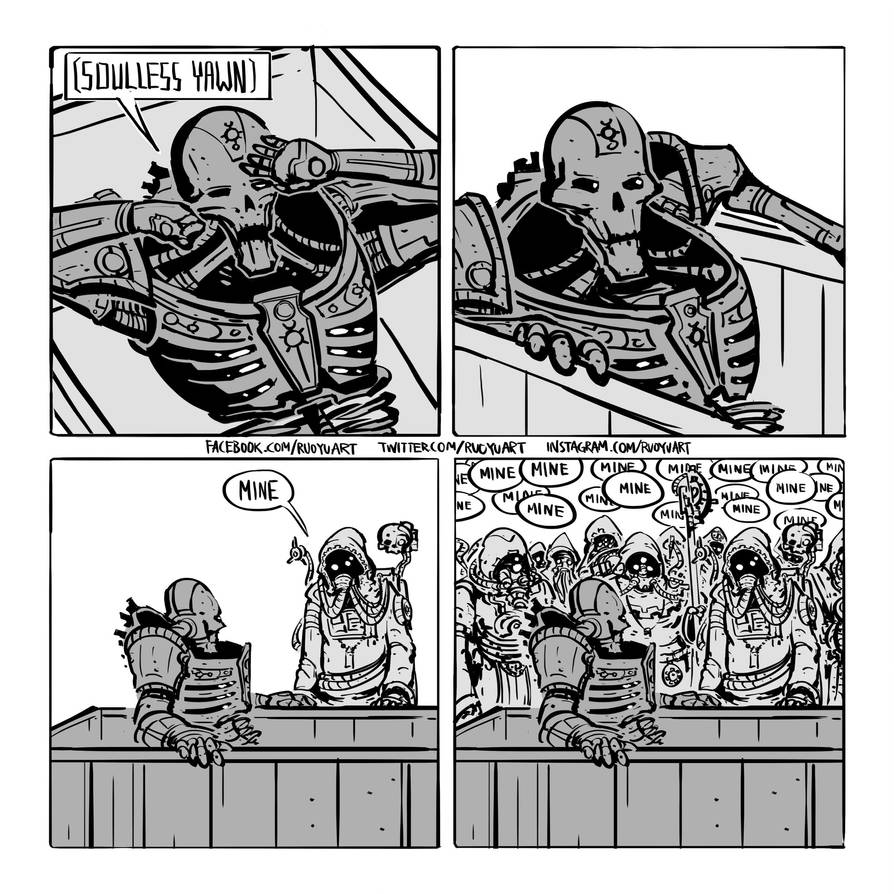 [Official Mechanicus policy regarding Necrons] by ruoyuart on DeviantArt