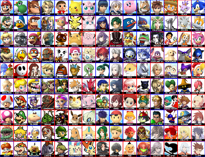 Super Smash Bros. 4 - Dream Roster by follyoftheforbidden on DeviantArt