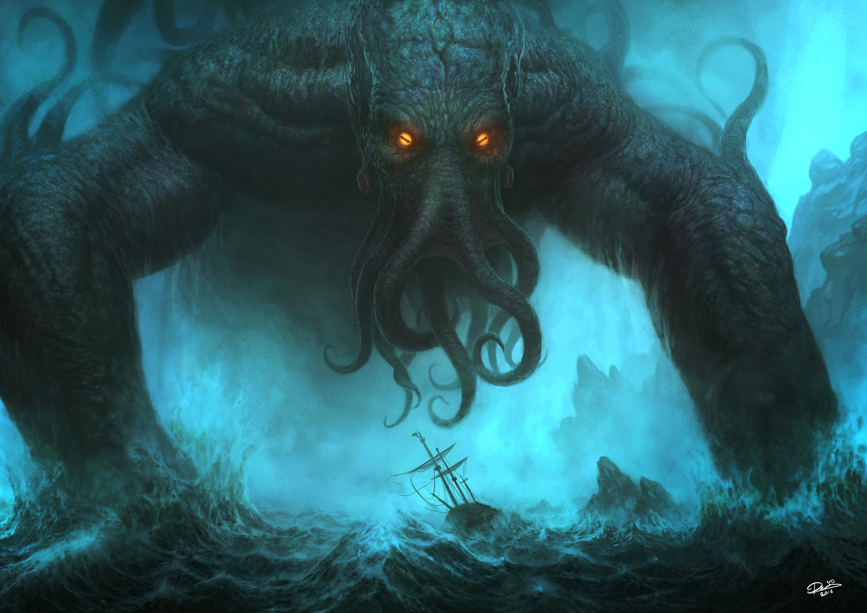 'Cthulhu' by Dennis Carlsson, aka Disse86 : r/DarkGothicArt