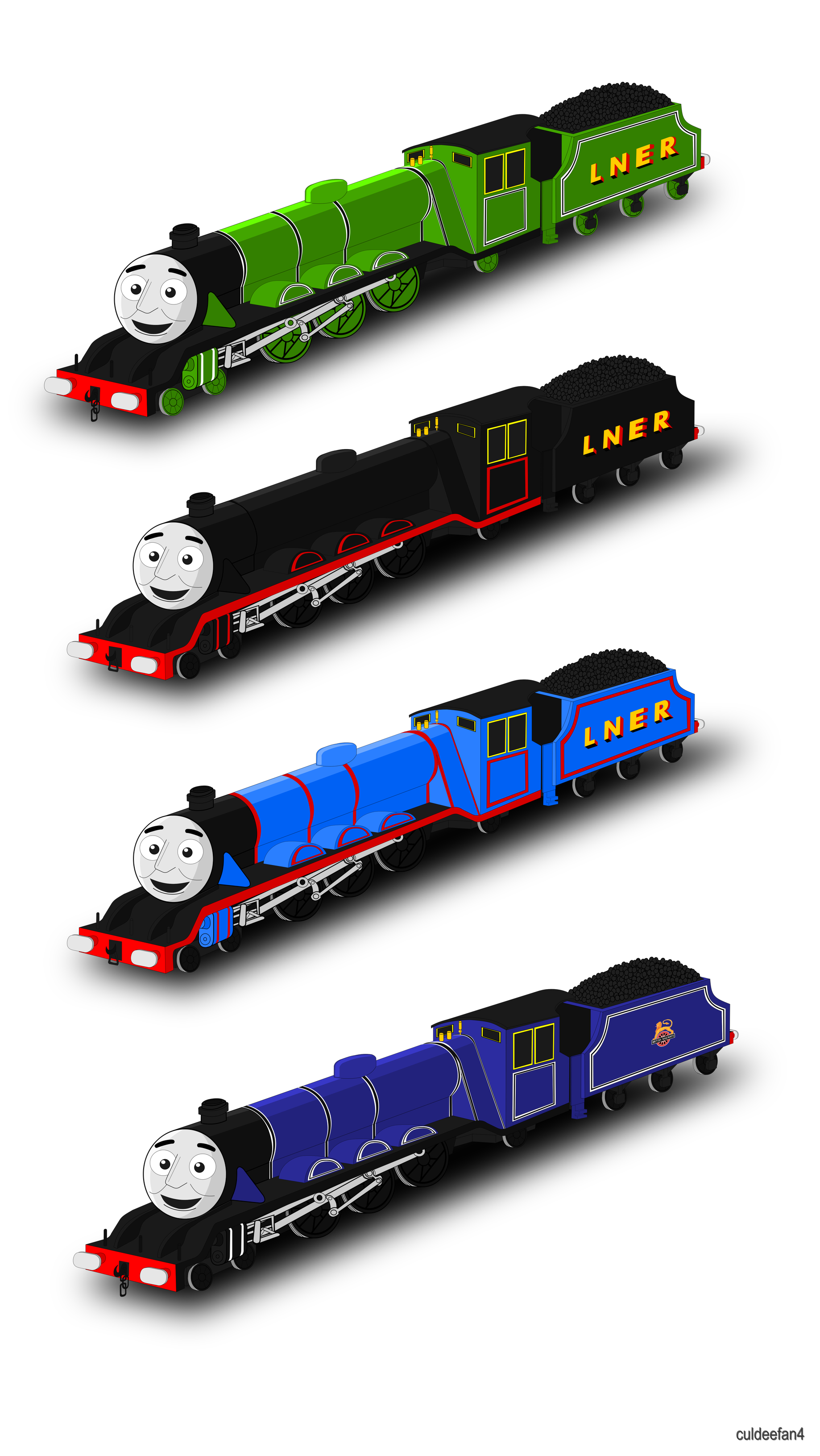 NWRs Gresley A0 Set by culdeefan4 on DeviantArt