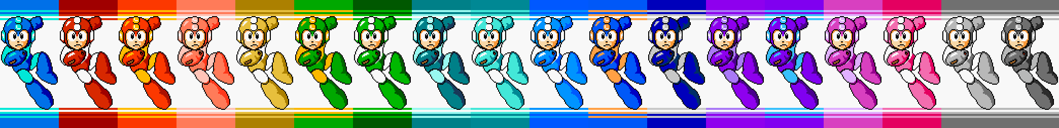 Megaman Weapon Get: The Rainbow Colors by hansungkee on DeviantArt