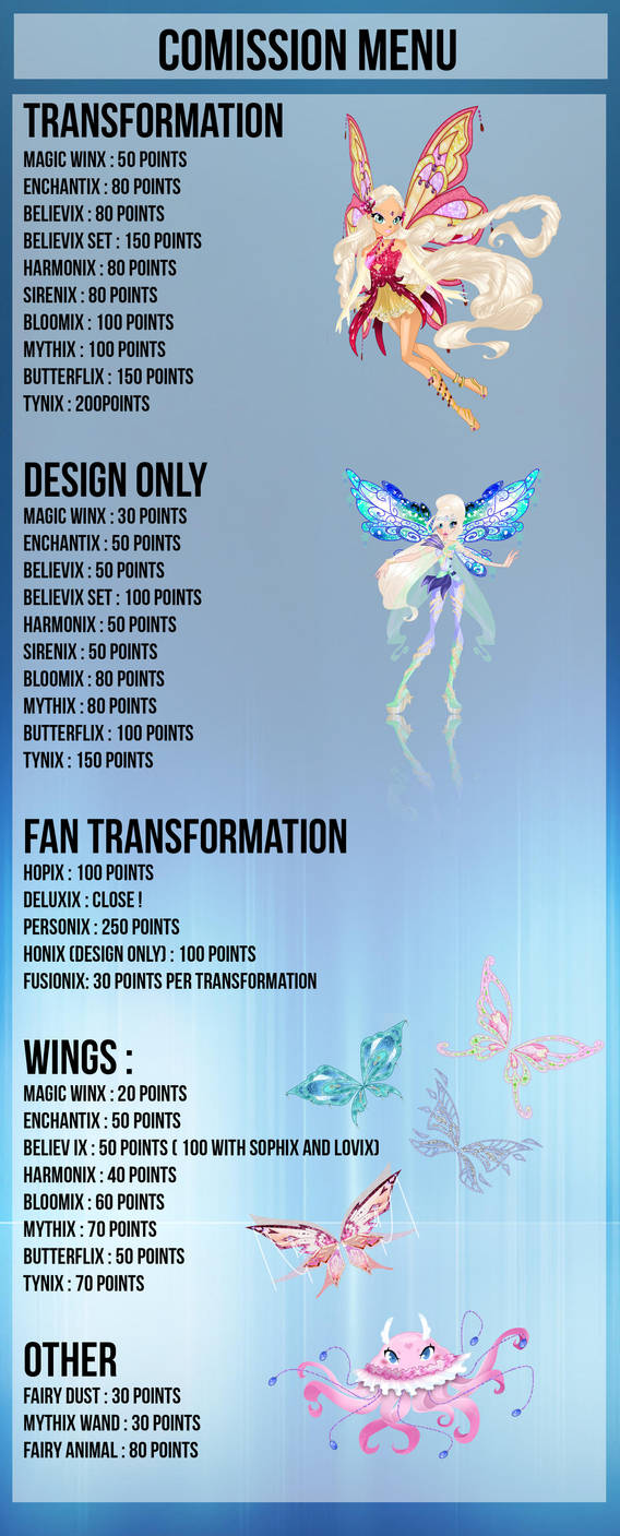 Comission menu by Dessindu43 on DeviantArt