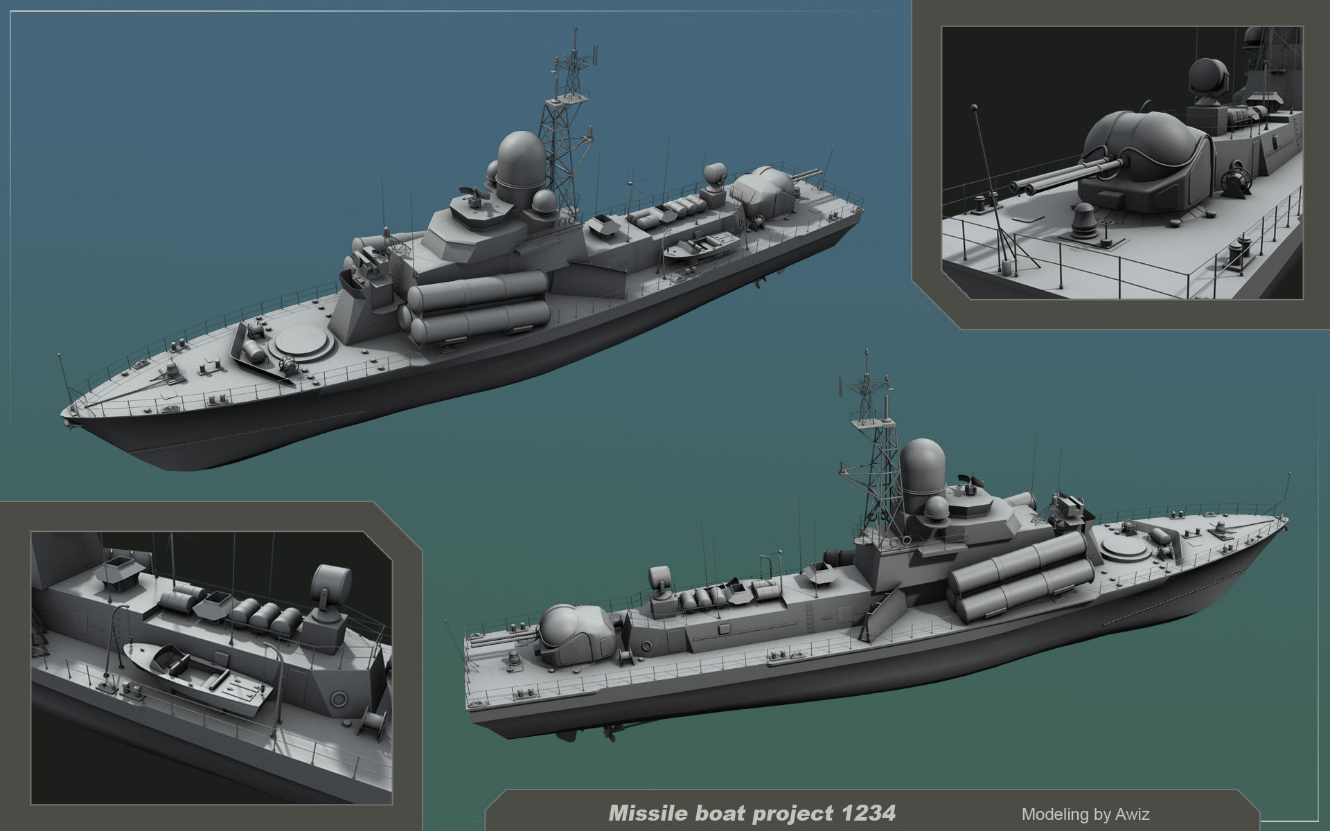 Missile boat project 1234 by Awiz on DeviantArt