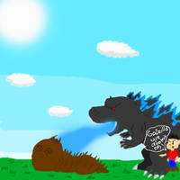 Godzilla vs Pikachu by shadowspark on DeviantArt
