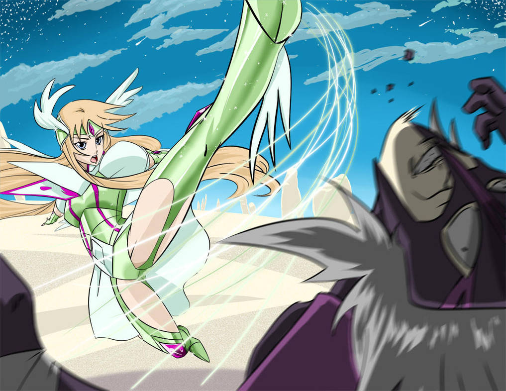 Aquila Yuna In Battle Saint Seiya Omega By Fiercestbard On Deviantart