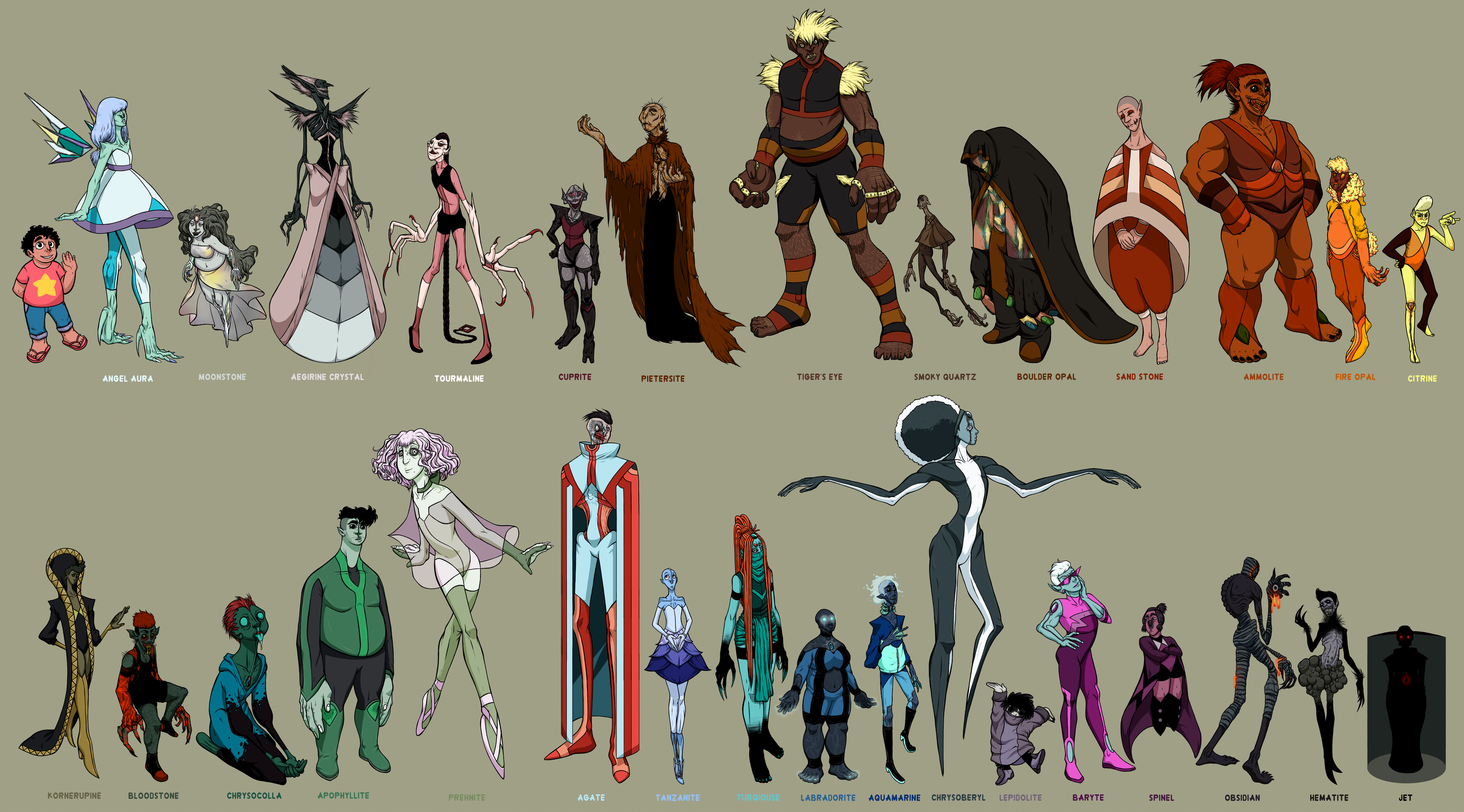 Steven Universe 30 Gemsonas by skellington1 on DeviantArt