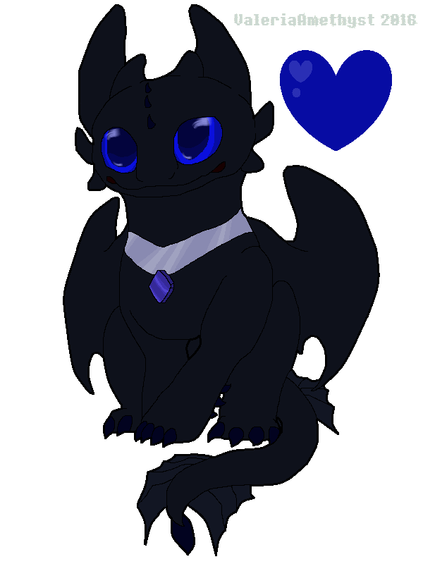 Chibi Night Fury - Base by Valeirian on DeviantArt