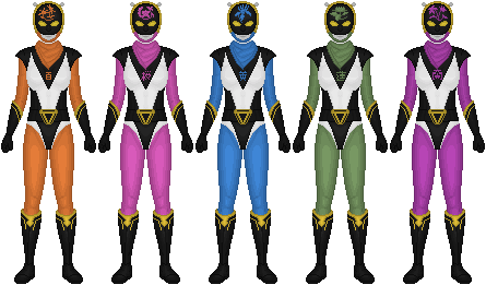 Flowery Kunoichi Team, Hanarangers by Taiko554 on DeviantArt