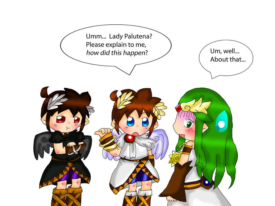 Kid Icarus Uprising: Kuro confusion by purplemagechan on DeviantArt
