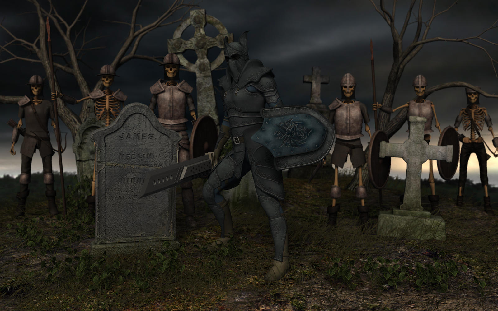 The Warlock, A Cursed Necromancer from the Past by revpeng on DeviantArt