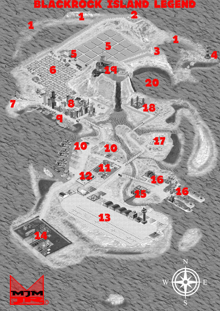 Blackrock Island Map by wondermanrules on DeviantArt