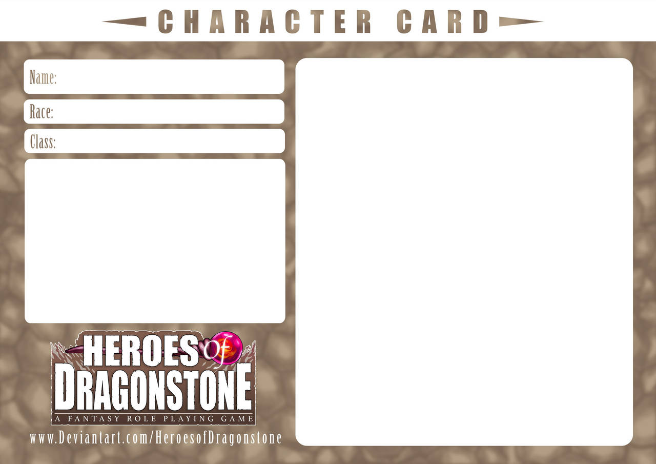 Character Card Template (Blue Steel) by Ry-Spirit on DeviantArt