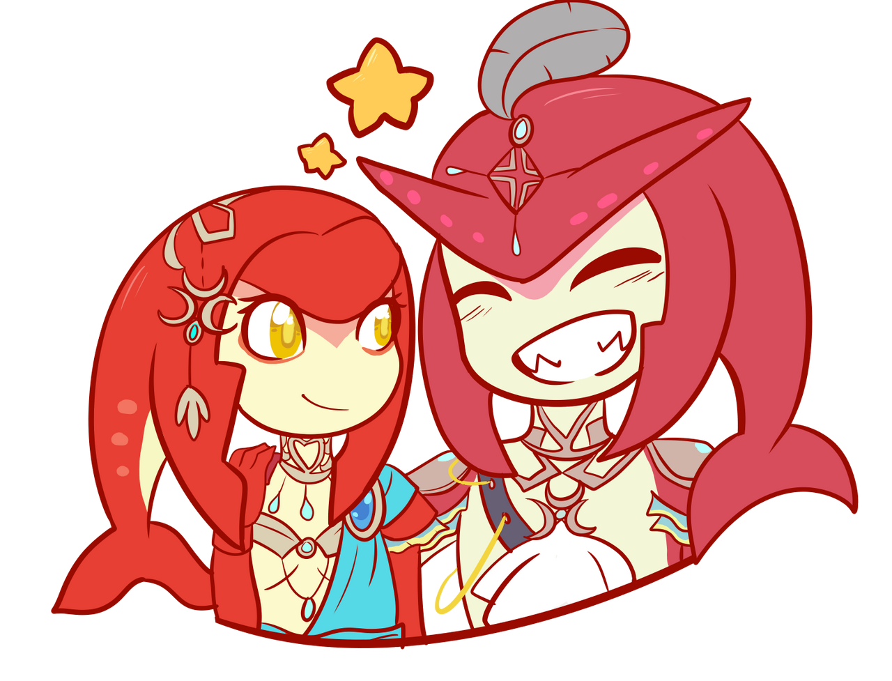Sidon And Mipha by FriendlyPoe on DeviantArt