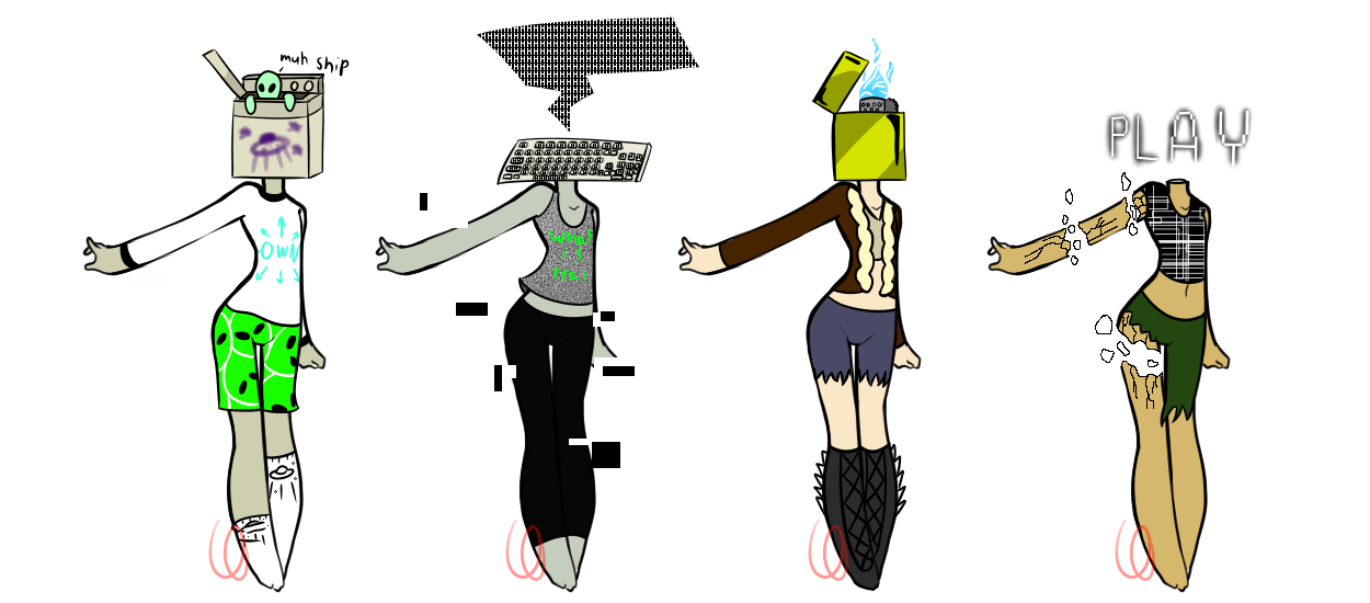 Aesthetic Object head Adopts 2 (CLOSED) by Emptyproxy on DeviantArt