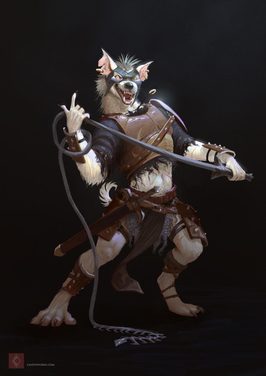 Zaith, the Gnoll by CindyWorks on DeviantArt