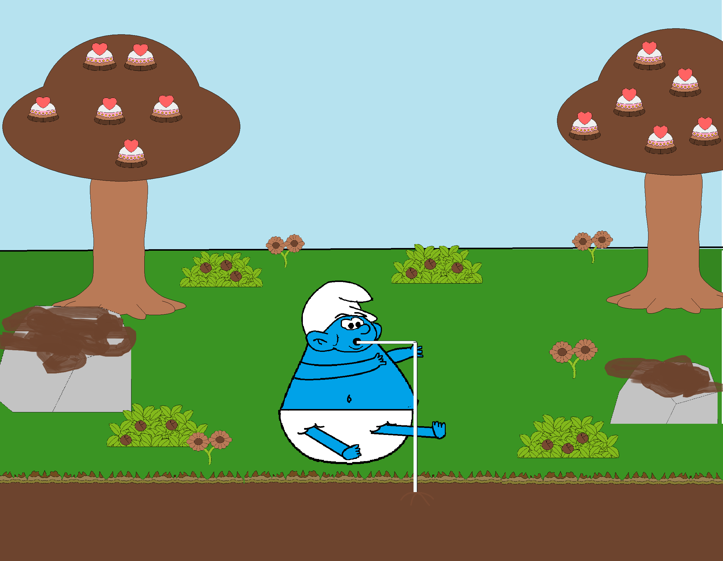 Baby Smurf Liquid inflation by alexb22 on DeviantArt