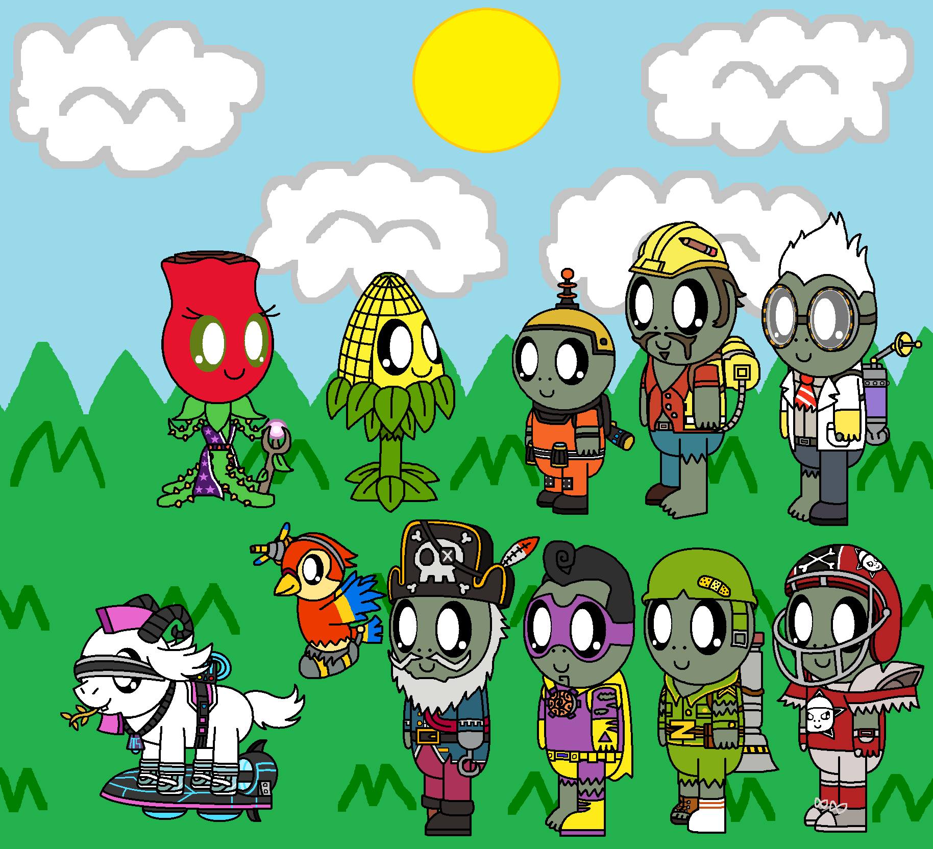 Pvz Gw 1 And 2 Cute Plants And Zombies by pokemonlpsfan on DeviantArt