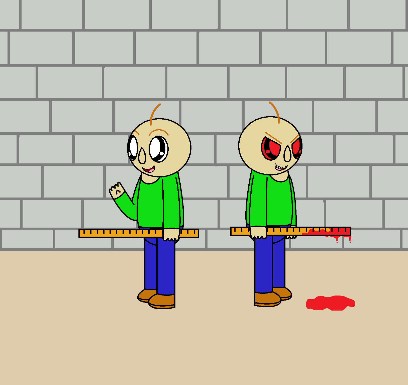 Baldi's Basics. Baldi And His Scary Side by pokemonlpsfan on DeviantArt