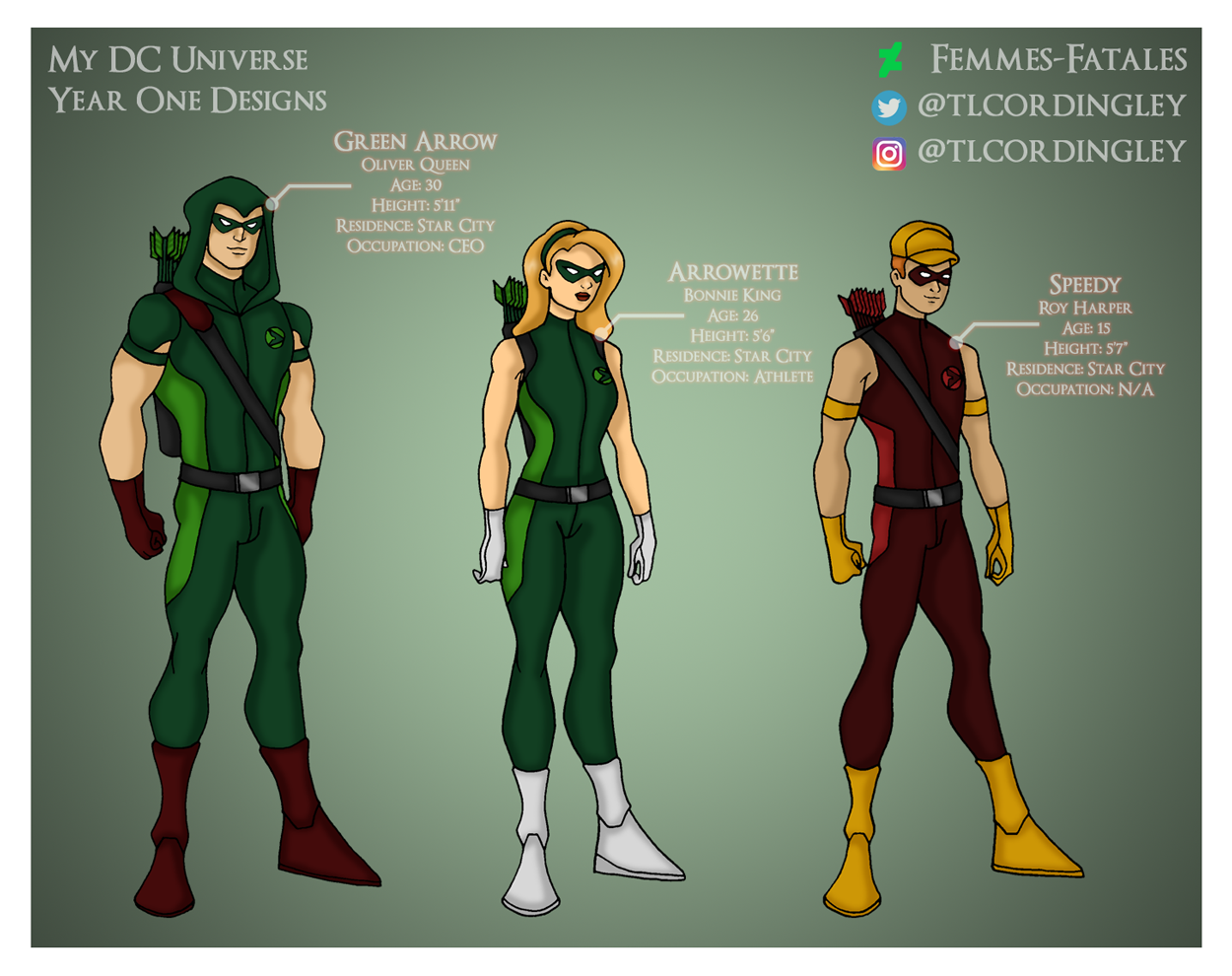 My DCU - Arrow Family Year One Designs by Femmes-Fatales on DeviantArt