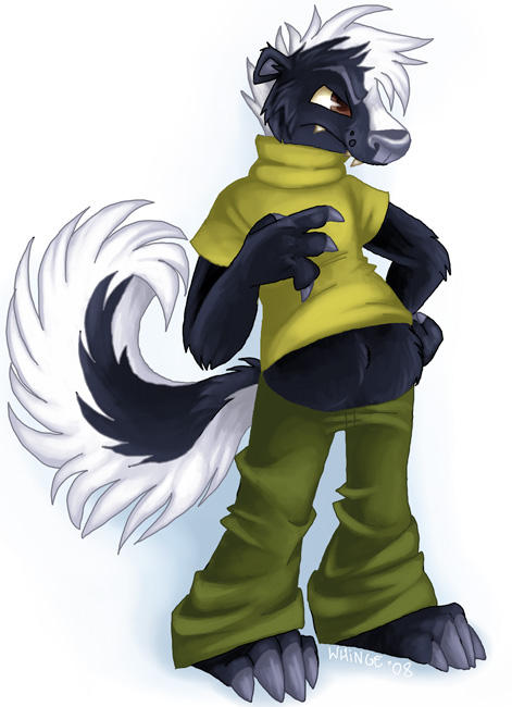 Fat Skunk Is Not Amused by PunkRockVampire on DeviantArt